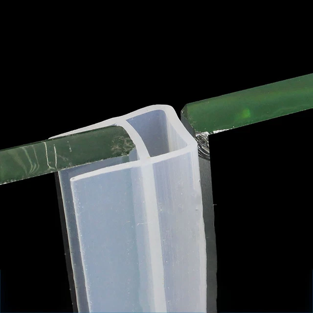 BATH DOOR SHOWER Screen Silicone Rubber Seal Strip For 6~12mm Glass | 3 ...
