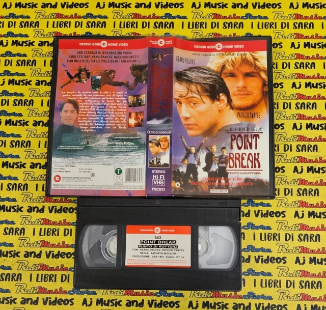 VHS FILM POINT BREAK punto rottura REEVES-SWAYZE 1991 CECCHI GORI ...