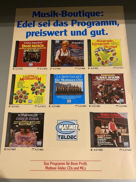 ERNST MOSCH / Slavko Avsenik / Frank Duval / Udo Lindenberg ...