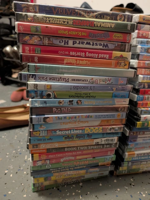 KIDS AND EARLY Learning Education DVD Lot Over 100+ DVD 90% Brand New ...
