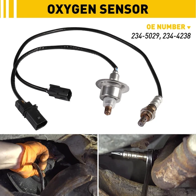 2PCS OXYGEN O2 Sensor Up+Down For 2010-2015 Hyundai Santa Fe Sonata ...