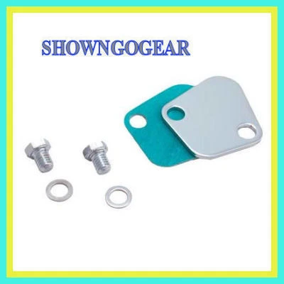 CHROME FUEL PUMP Block Off Kit Bbc Chev Big Block Monaro Drag Holden ...