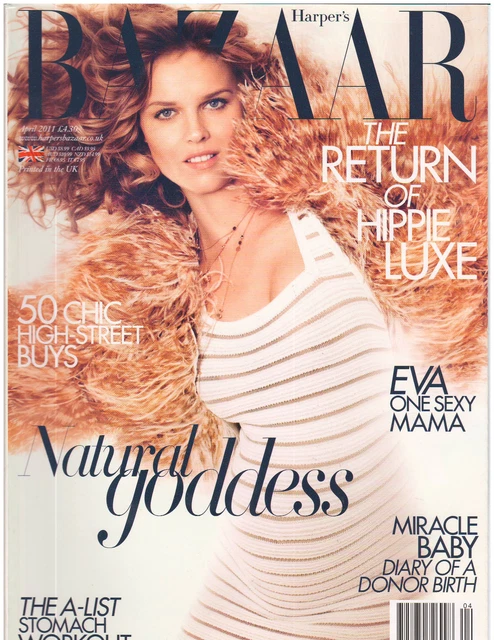 HARPERS BAZAAR UK Eva Herzigova Aprile 2011 Edizione EUR 9,72 - PicClick IT