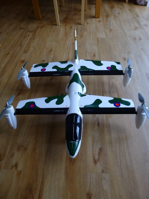 RIPMAX TRANSITION VTOL RC Plane 70cm Span Brushless, 4 Flight Batteries ...