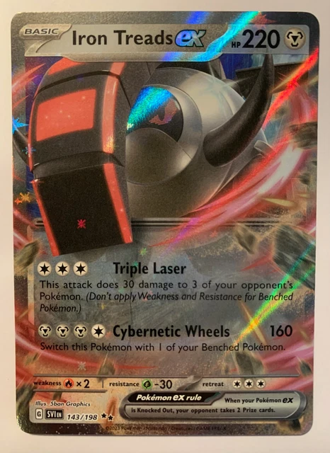 POKEMON SCARLET AND Violet - IRON TREADS EX - 143/198 - NM/M! $3.75 ...