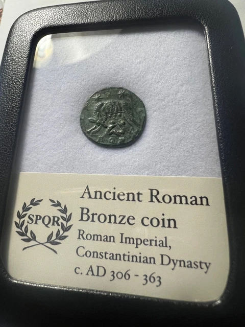 GENUINE ANCIENT ROMAN Coin In Display Case - Urbs Roma £51.11 - PicClick UK