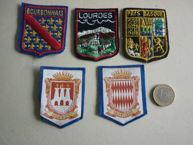 LOT DE 5 Anciens Ecussons / Villes De France. EUR 7,00 - PicClick FR