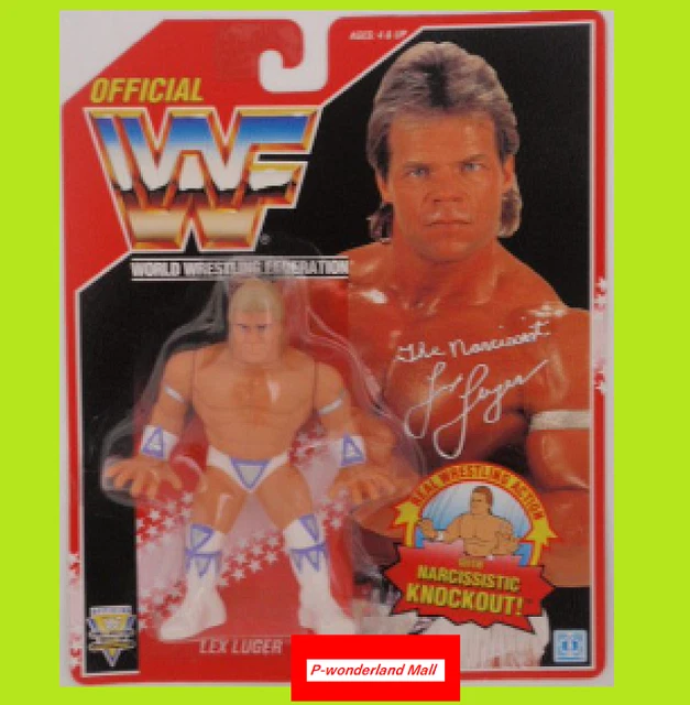 FIGURINE OFFICIELLE HASBRO Rex Luger 1994 Red Card Wrestling WWF WWE ...