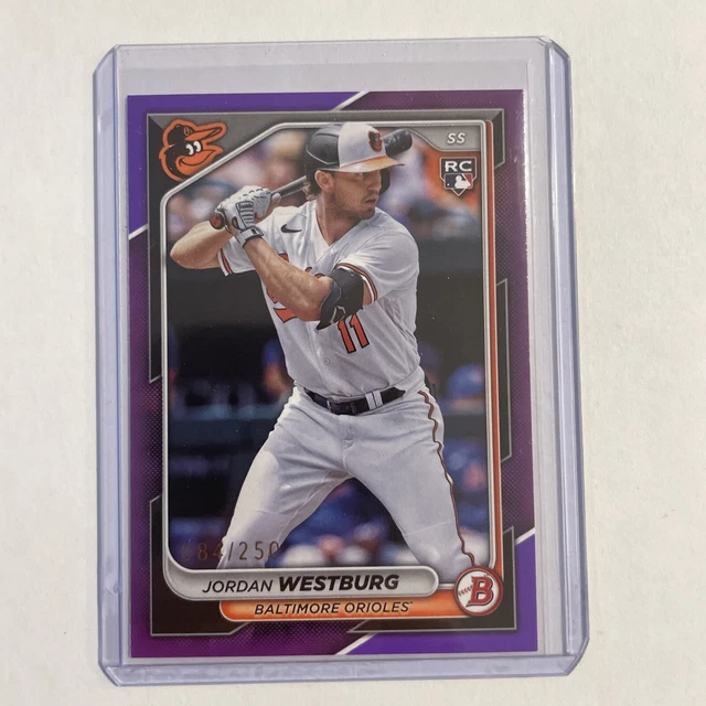 2024 BOWMAN JORDAN Westburg RC VIOLET /250 Orioles de Baltimore #42 EUR ...