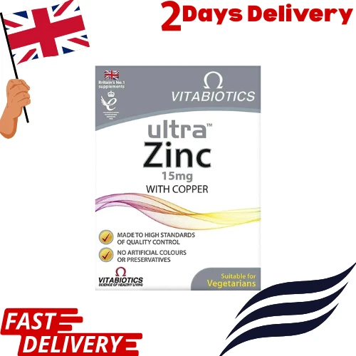 VITABIOTICS ULTRA ZINC 15mg with Copper - 60 Tablets £5.59 - PicClick UK