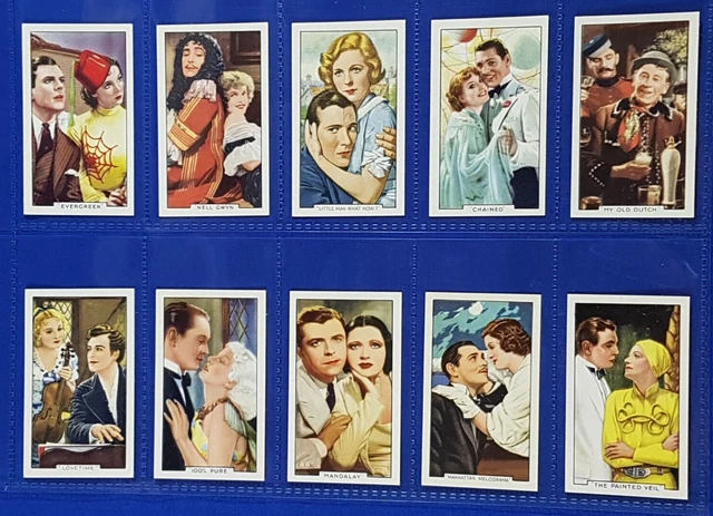 GALLAHER CIGARETTE CARDS SHOTS FROM FAMOUS FILMS (1935) Set of 48 in ...