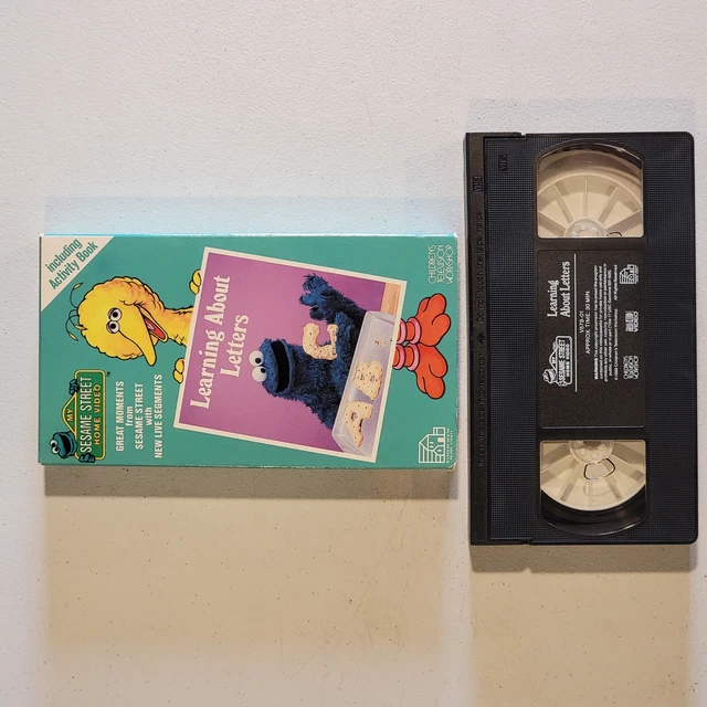SESAME STREET - Learning About Letters VHS 1986 MY SESAME STREET HOME ...