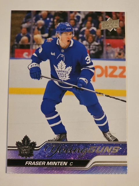 FRASER MINTEN 2023-24 Upper Deck Young Guns Rookie Maple Leafs RC #482 ...