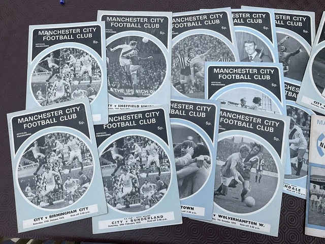 ‘MANCHESTER CITY FOOTBALL PROGRAMMES’ 17 Listed / From 1969 To 1973 ...