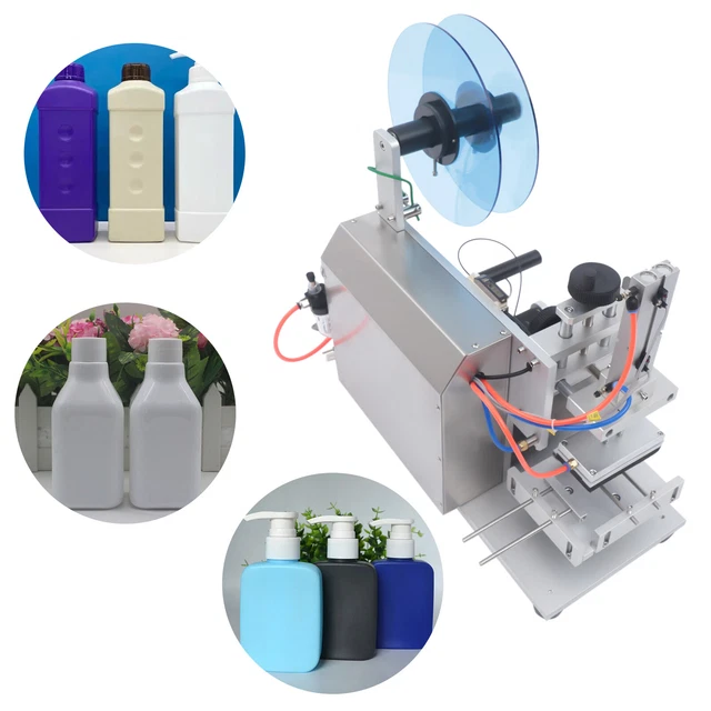 SEMI-AUTOMATIC PLANE LABELING Machine Adjustable Labeler Applicator ...