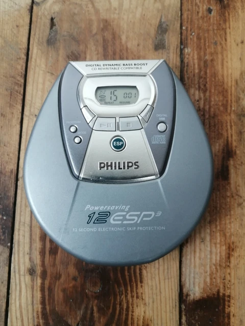 PHILIPS PORTABLE CD player, 12 esp 3, CDRW Compatible, digital dbb, £22 ...