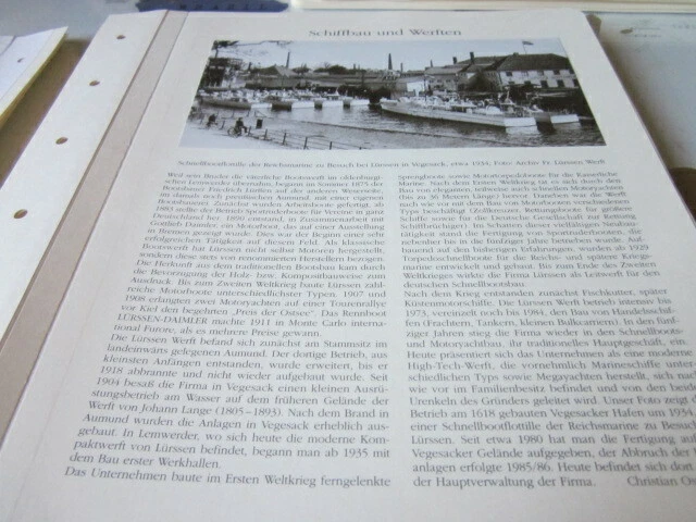 ARCHIV DEUTSCHE SCHIFFFAHRT 1140 Schnellbootflotille in Lürsen bei ...