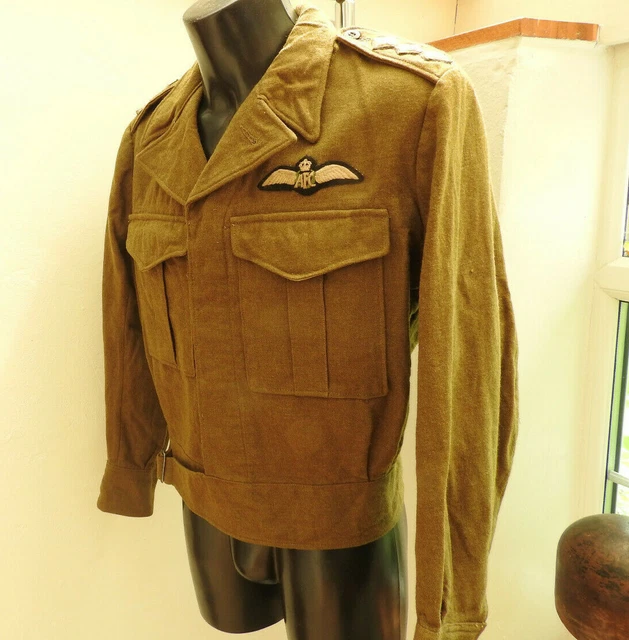 MILITARY WW2 TUNIC RAAF Australian Air Force Uniform AFC Pilots Badge ...
