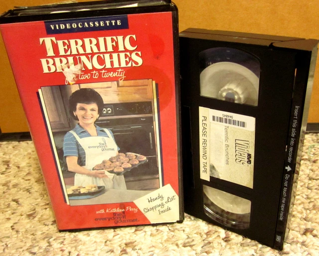 TERRIFIC BRUNCHES COOKING Kathleen Perry instructional VHS streusel ...