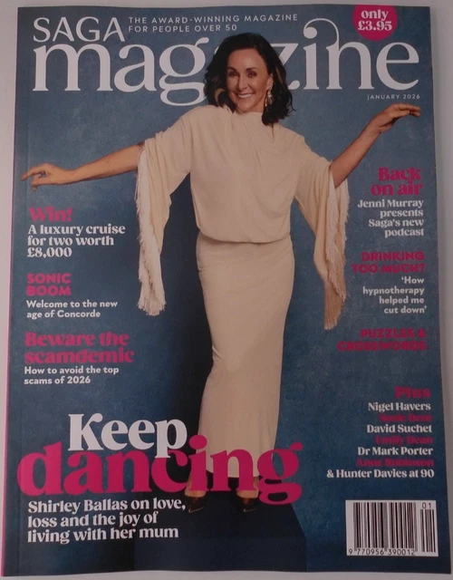 SAGA RIVISTA GENNAIO 2026 Shirley Ballas, Jenni Murray, Nuova Era Del ...