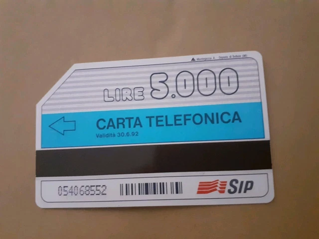 CARTA TELEFONICA CALCIO Football World Cup Italia 90 Lire 5000 Mascotte ...