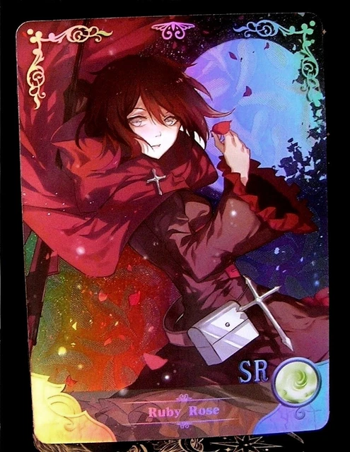 RWBY RUBY ROSE CARTE Goddess Story Anime Waifu Holo Card NS-10M01-110 ...