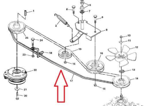 JOHN DEERE TRANSMISSION Belt M147044 LX277 LX279 LX280 LX289 AWS Models ...