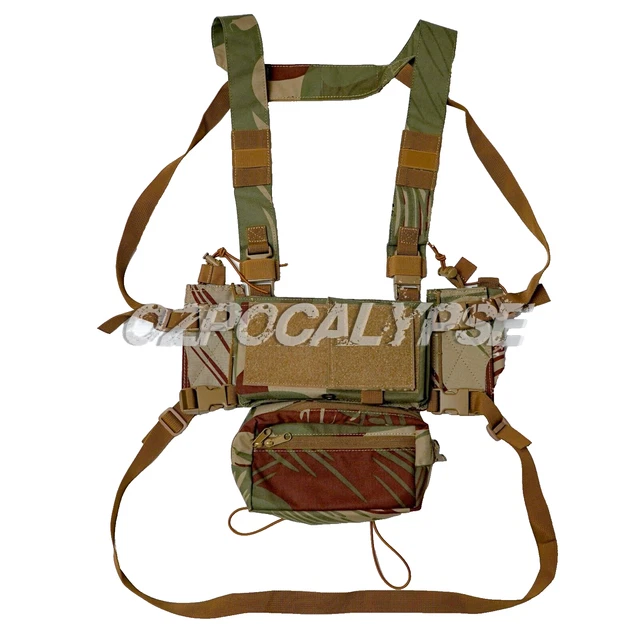 RHODESIAN BRUSHSTROKE TACTICAL Chest Rig - Army Molle Camouflage Mini ...