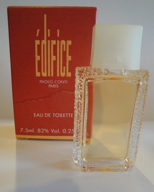 MINIATURE DE PARFUM PAOLO CONTI "EDIFICE"EAU DE TOILETTE 7,5ml PLEINE ...
