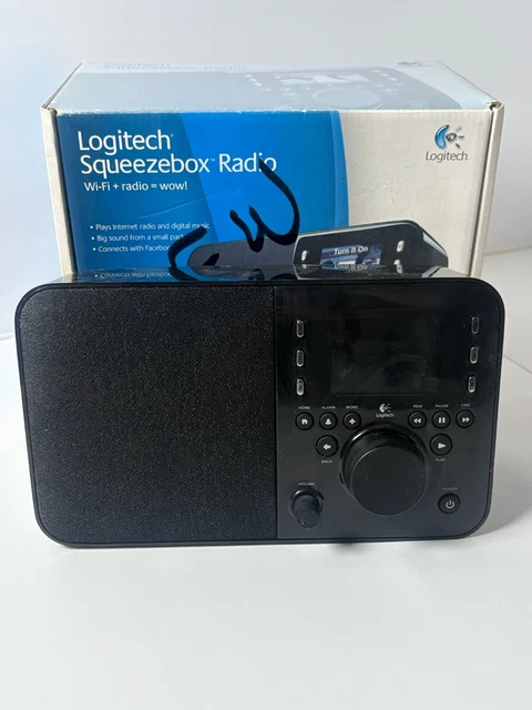 LOGITECH SQUEEZEBOX X-R0001 Smart WiFi Radio with AC Adapter Tested ...
