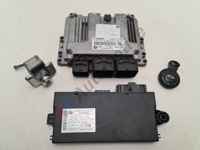MINI COOPER S R55 R56 R57 Ecu Lockset Dme Cas 1.6 N14 Petrol 7587548 ...