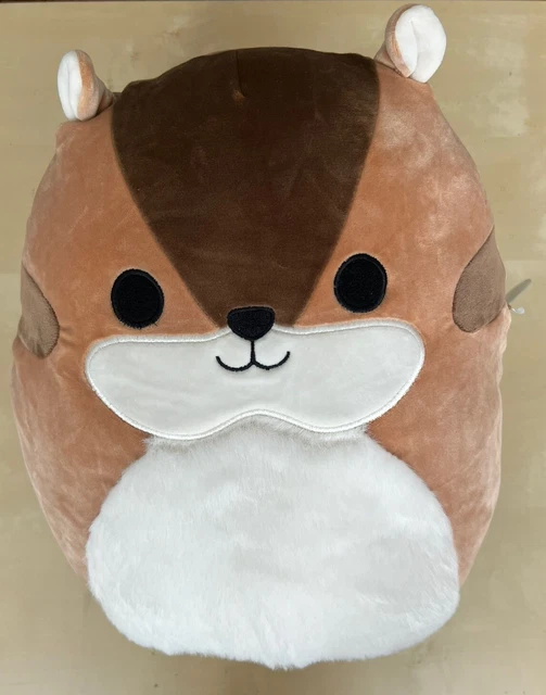 MELZIE THE CHIPMUNK Squishmallow 12 inch Plush Soft Toy Brown NEW UK ...