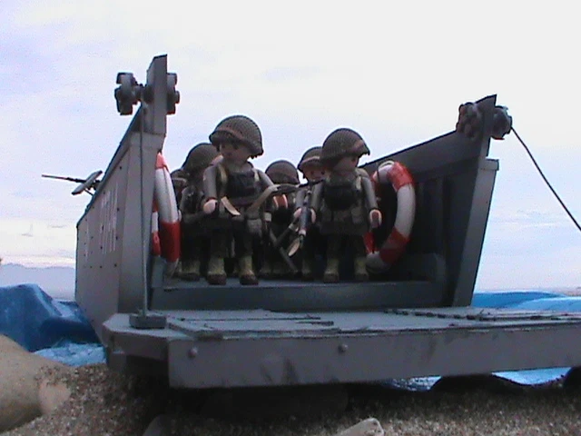 PLAYMOBIL CUSTOM LCVP Crew+ Infanterie-Zug (Normandia-1944) Ref-0002 ...
