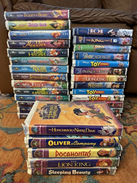 DISNEY VHS LOT 32 pc Set Master Collection Black Diamond 1990s The ...