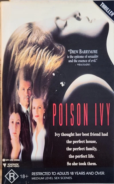 POISON IVY ON VHS - Drew Barrymore (PAL, 1992) $29.95 - PicClick AU