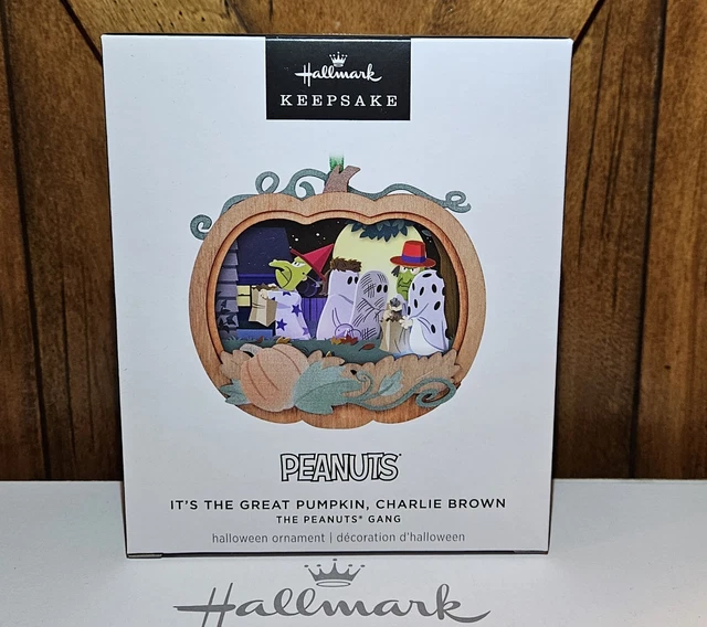 HALLMARK ITS THE GREAT PUMPKIN CHARLIE BROWN Magic Halloween Ornament ...