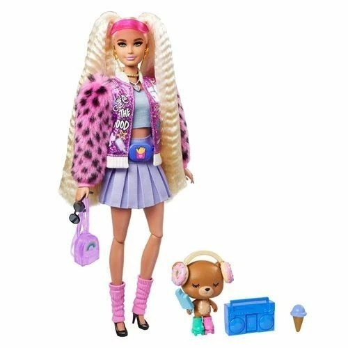 MATTEL BARBIE EXTRA Doll with Pet Teddy Bear EUR 29,42 - PicClick FR