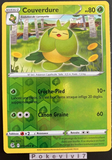CARTE POKEMON COUVERDURE 010/264 REVERSE Epée et Bouclier 8 EB08 FR ...