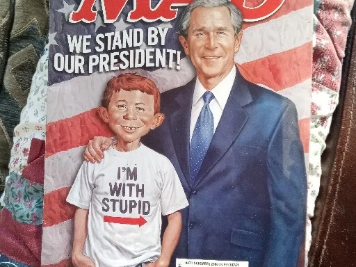 VINTAGE MAD MAGAZINE George W. Bush State Monopoly & Myspace #471 ...
