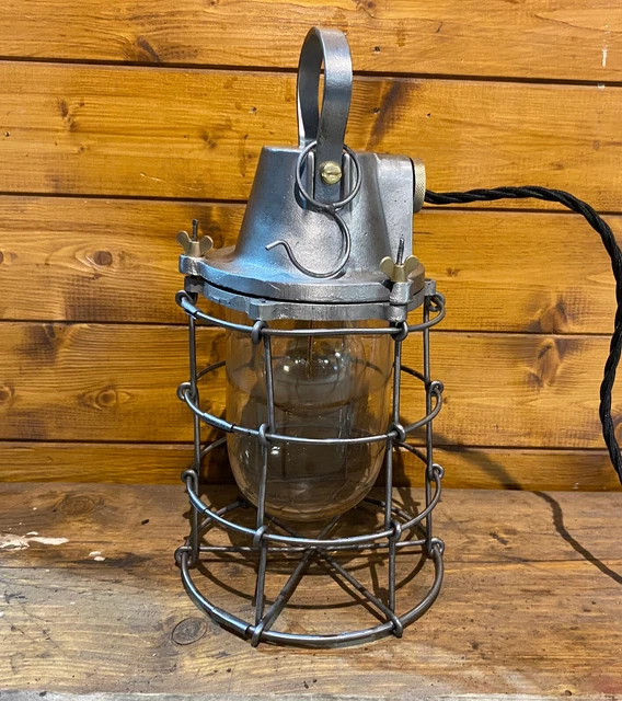 RARE 1940'S VINTAGE British Military Explosion Proof Inspection Lamp ...