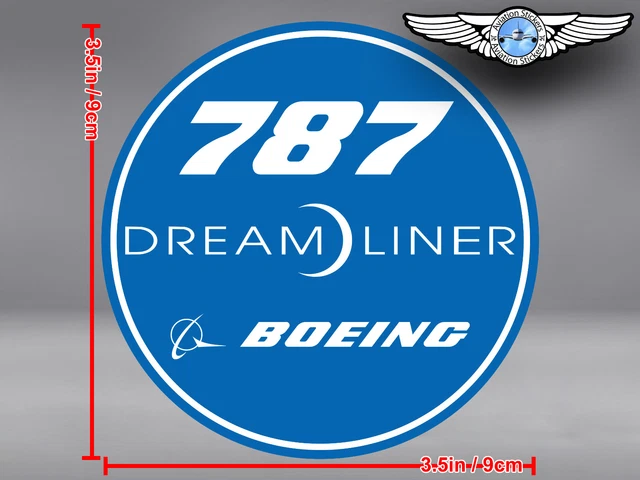 BOEING 787 DREAMLINER B787 Round Logo Decal / Sticker £6.04 - PicClick UK