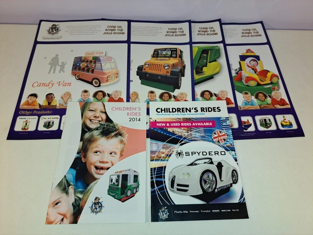 COIN OPERATED KIDDIE Ride Leaflets - Jolly Roger Amusement Rides ...
