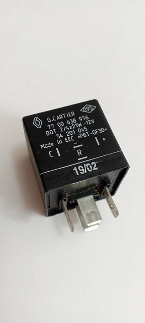 7700638976 RELAIS G.CARTIER 12V 12 Volt Relay clignotant centrale ...