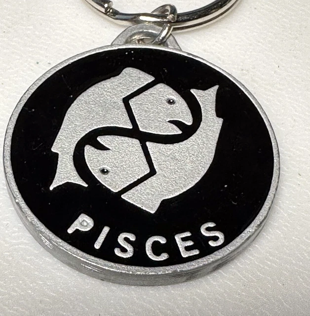 VINTAGE PISCES FISH Zodiac Sign Astrology Greek Mythology Lucky Metal ...