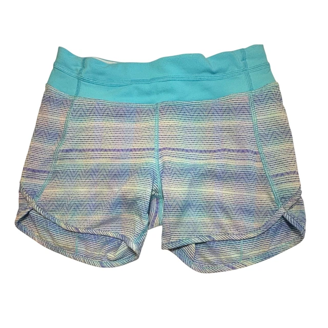 LULULEMON KIDS IVIVVA Size 12 Relay Racer Zig Zag Striped Athletic ...