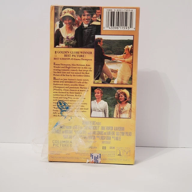 SENSE AND SENSIBILITY (VHS, 1996, Closed Captioned) Emma Thompson Alan Rickman £3.76 - PicClick UK