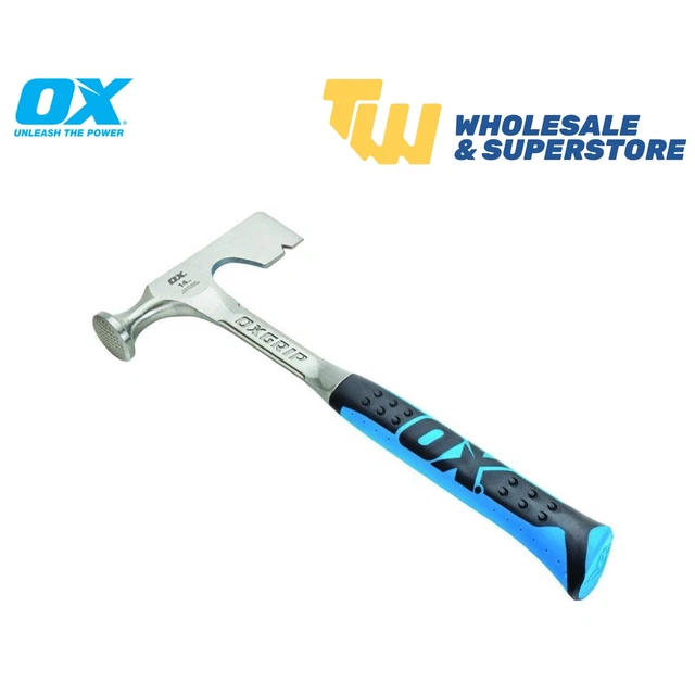 OX TOOLS OX-P082614 Pro Drywall Hammer 14oz Plasterers Hand Tool Forged ...