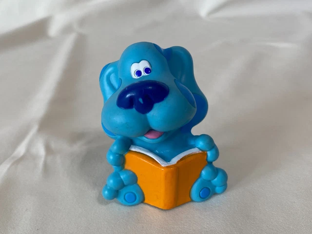 BLUES CLUES READING a Book Blue’s Clues Vinyl Figure 2000 Mattel Viacom ...