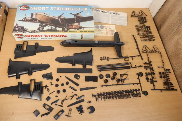 AIRFIX SHORT STIRLING B.I/III 1/72 Scale Model Kit Boxed Plane WW2 £26. ...