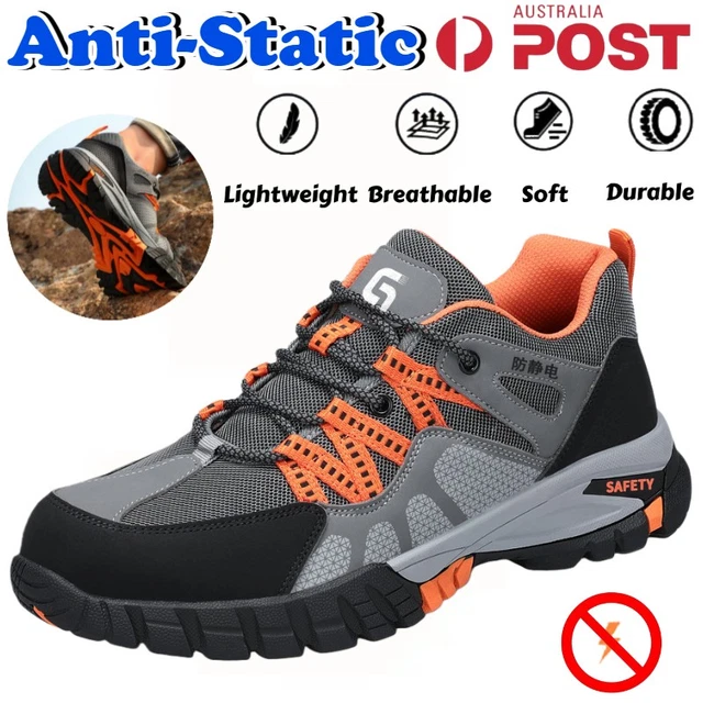 MENS ANTI-STATIC SAFETY Shoes Soft Soled Women Comfort Uniform Patrol ...